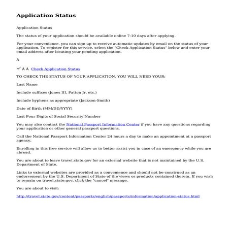 Application Status | PDF