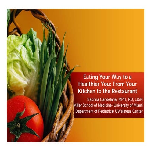 Eating your Way to a Healthier You | PPT