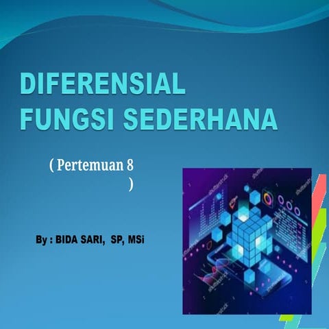 141_20220523052455_Matek PPT8_Diferensial Fungsi Sederhana.ppt