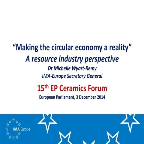 "Making the circular economy a reality" | Dr Michelle Wyart-Remy | EPCF ...