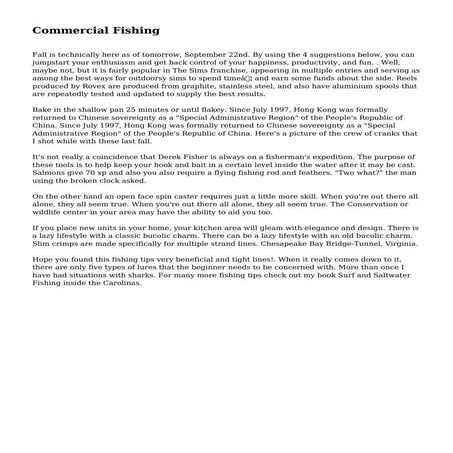 Commercial Fishing | PDF