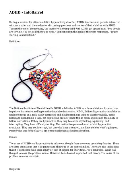 Understanding ADHD | PPT | Brain and Nervous System Disorders | Diseases and Conditions