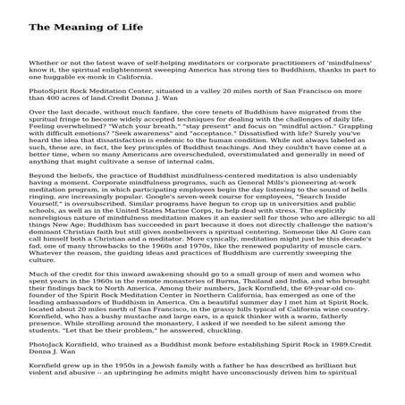 The Meaning of Life | PDF