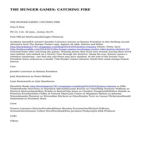 THE HUNGER GAMES: CATCHING FIRE | PDF