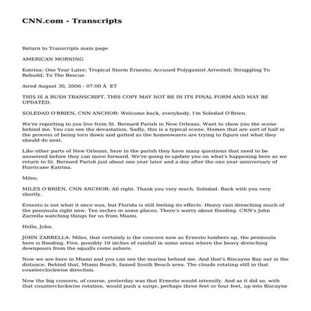CNN.com - Transcripts | PDF | Weather | Science