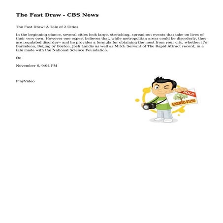The Fast Draw - CBS News | PDF