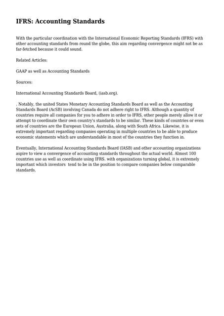 International Accounting Standard Board(IASB) - Structure | PPTX