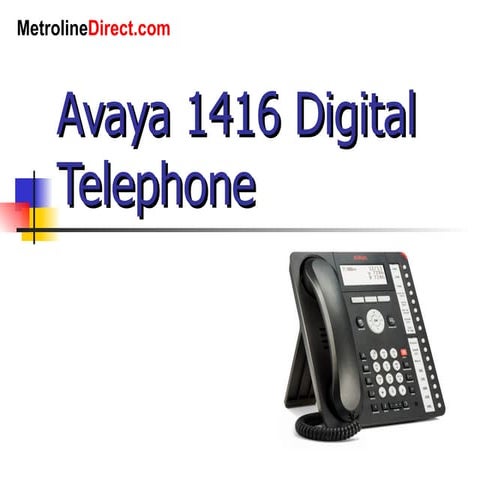 Avaya 1416 Digital Telephone | PPT