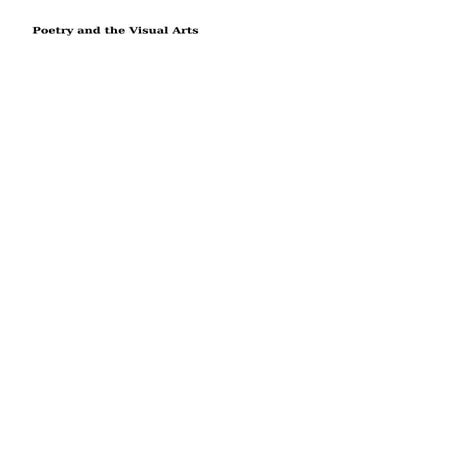 Poetry and the Visual Arts | PDF