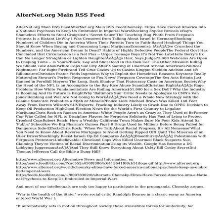 AlterNet.org Main RSS Feed | PDF