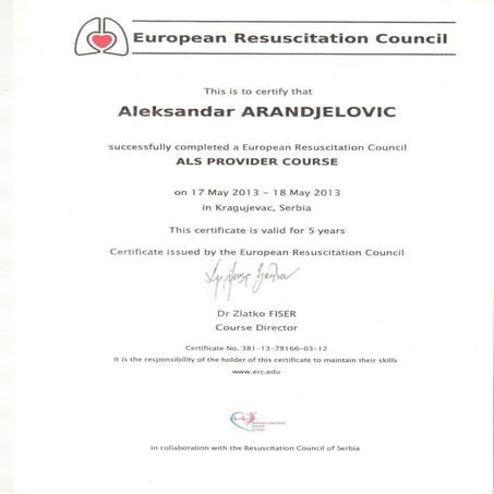 ALS Zertifikat | PDF