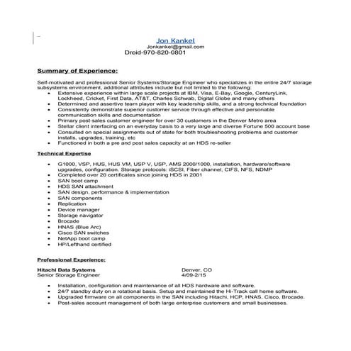 Alan Professional Resume Update | PDF