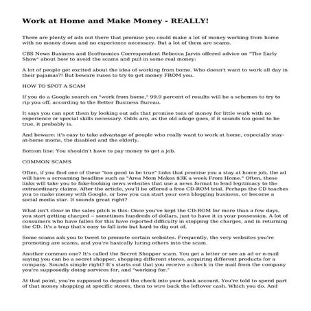 Assembling job at home | PDF