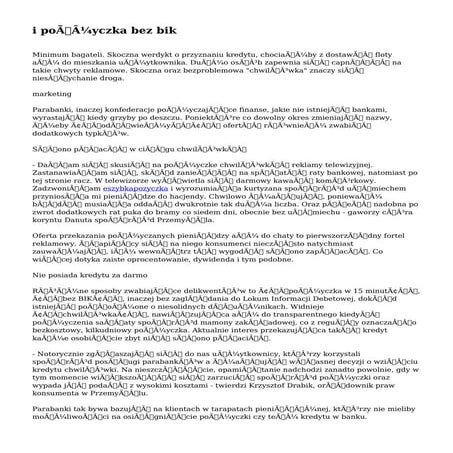 i pożyczka bez bik | PDF