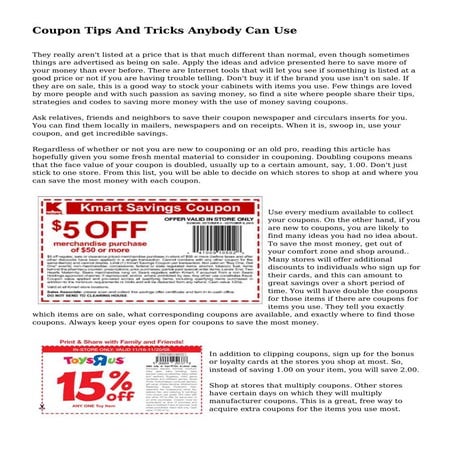 Couponing 101 | PPTX