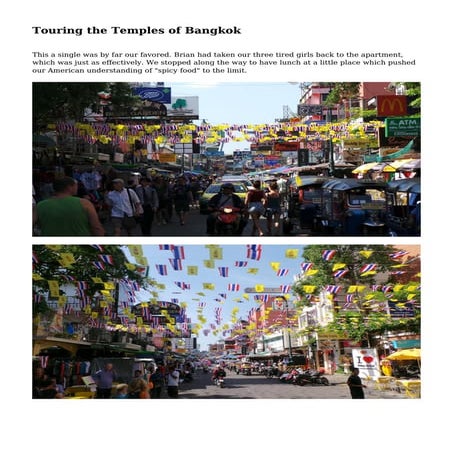 Touring the Temples of Bangkok | PDF