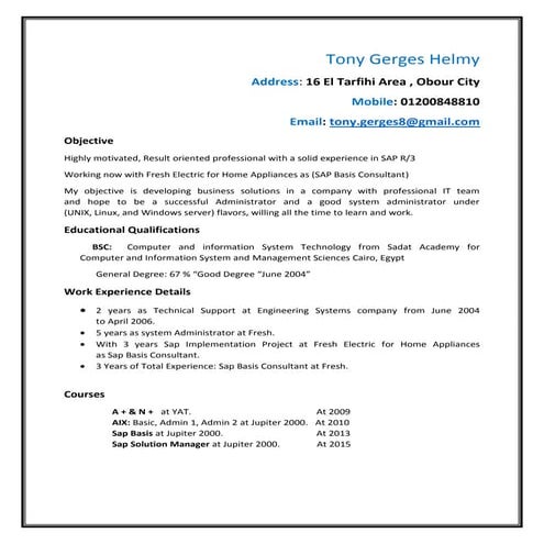 Resume -Senthil Kumar | DOC