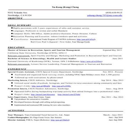 Resume & CV | PDF