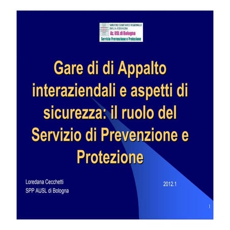142 rspp ruolo-appalti_interferenze | PDF