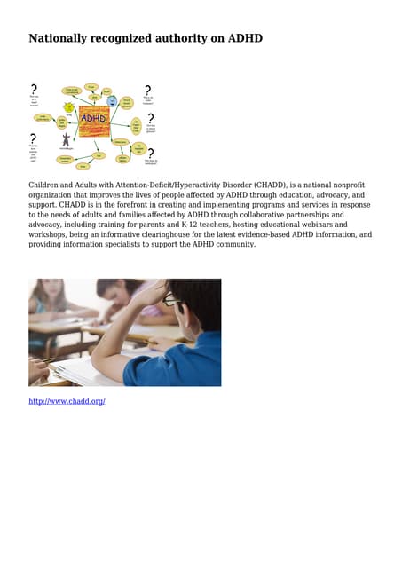 Nationally recognized authority on ADHD | PDF