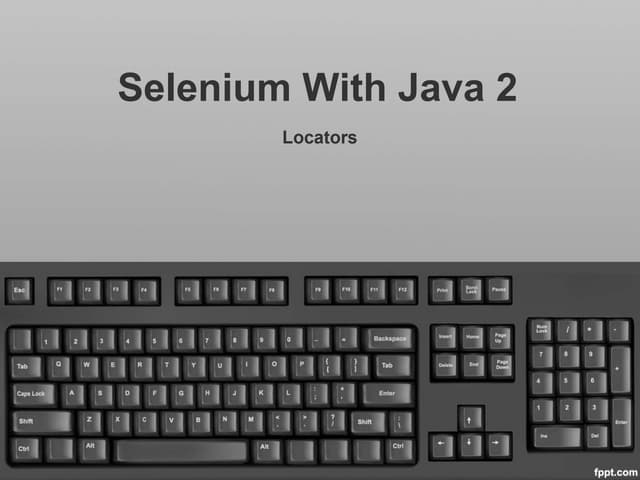Selenium Locators | PPTX | Web Design and HTML | Internet Selenium Locators | PPTX | Web Design and HTML | Internet