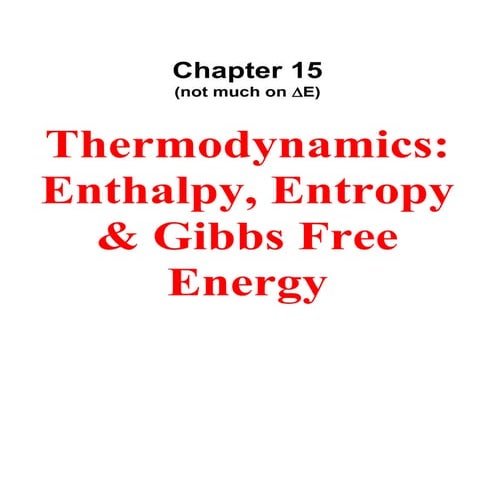 1422 chapt-15-thermodynamics | PDF | Chemistry | Science