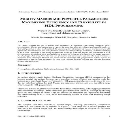 MIGHTY MACROS AND POWERFUL PARAMETERS: MAXIMIZING EFFICIENCY AND ...