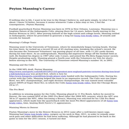 Peyton manning | PPTX