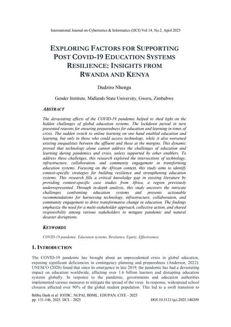 The Future of Remote Learning Lessons Learned and Innovations Ahead.pdf | Online Education ...