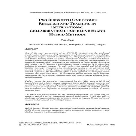 Two Birds with One Stone: Research and Teaching in International ...