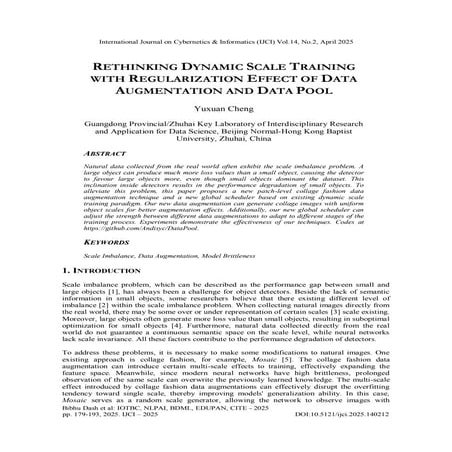 Rethinking Dynamic Scale Training with Regularization Effect of Data Augmentation and Data Pool ...