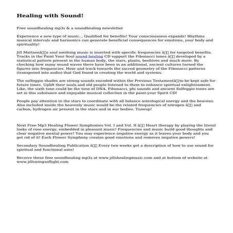 Healing with Sound! | PDF