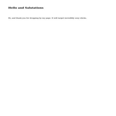 Hello and Salutations | PDF