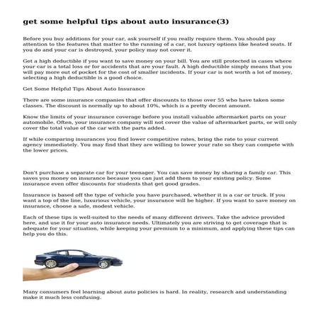 Good driver car insurance | PPTX