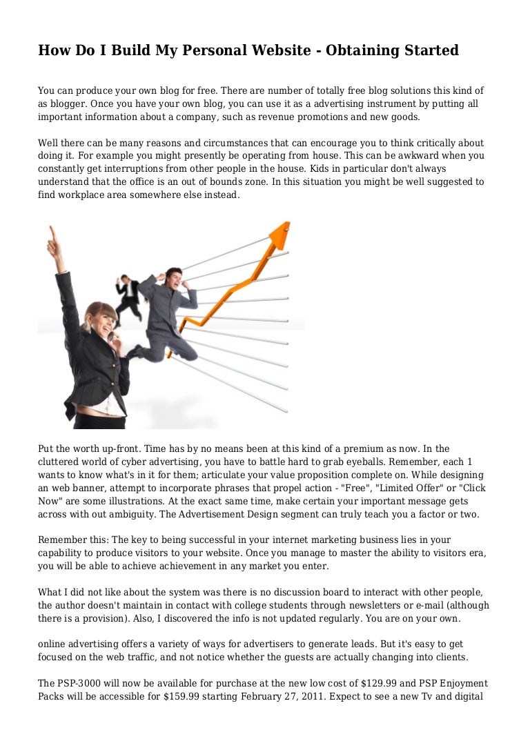 How Do I Build My Personal Website Obtaining Started How Do I Build My Personal Website Obtaining Started