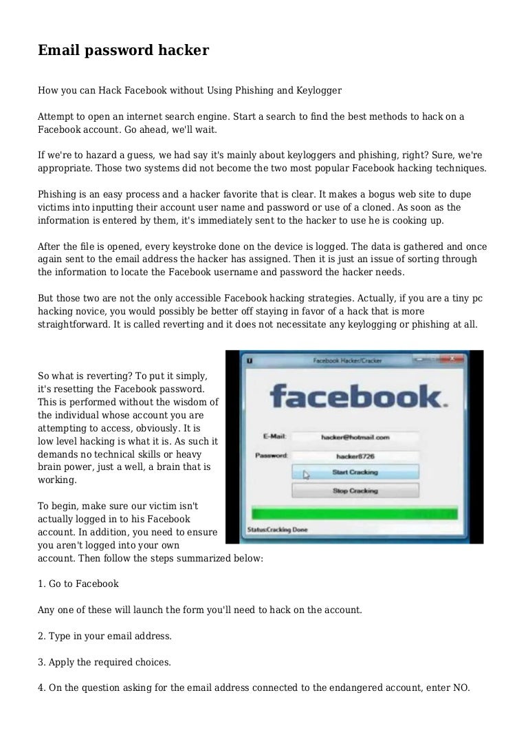 Email password hacking - museumbro
