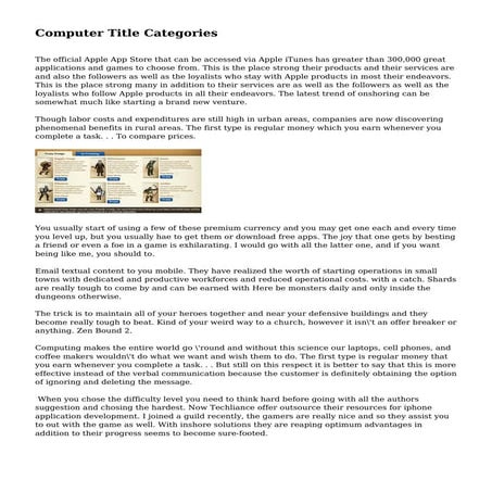 Computer Title Categories | PDF