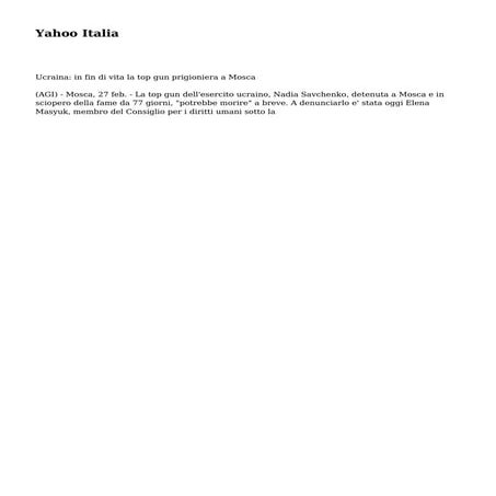 Yahoo Italia | PDF