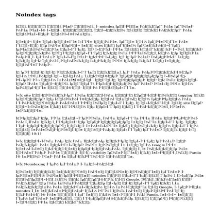 Noindex tags | PDF