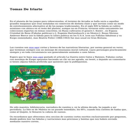 Tomas De Iriarte | PDF