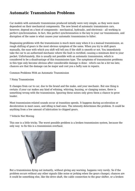 BASICS OF TRANSMISSION SYSTEM | PPTX