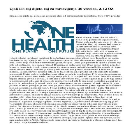 Ujak Lis caj dijeta caj za mrsavljenje 30 vrecica, 2.42 OZ | PDF