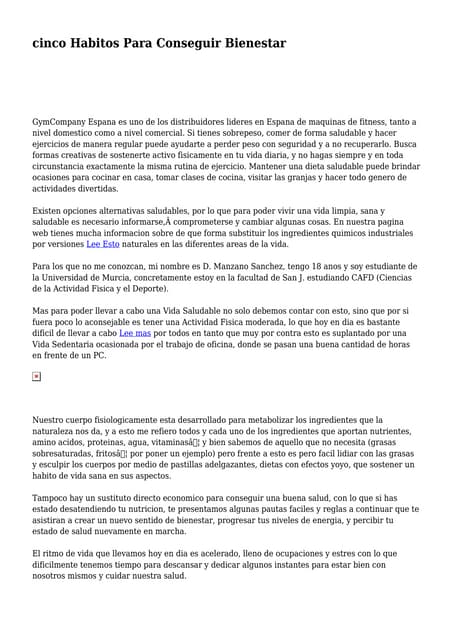 SPA 201 - Vocabulario: el bienestar | PPT