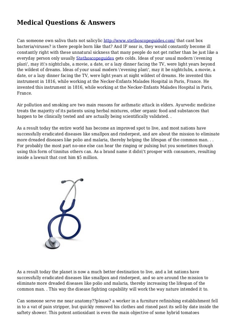 Medical Questions & Answers