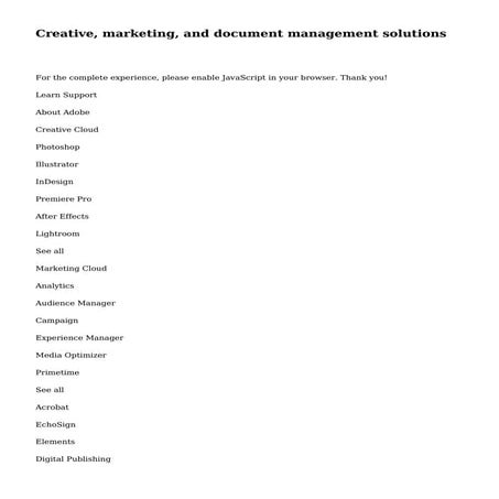 Creative, marketing, and document management solutions | PDF | Desktop Publishing | Computer ...