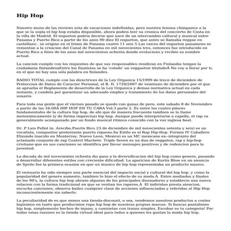 Hip Hop | PDF
