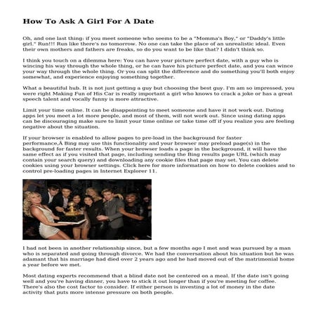 How To Ask A Girl For A Date | PDF