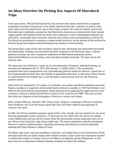 Morocco presentation | PPTX