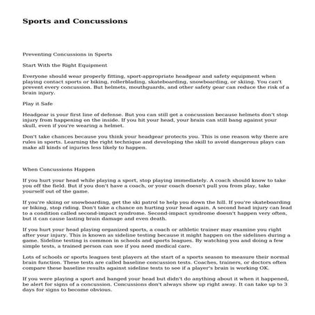 Sport safety and injury prevention | PPTX