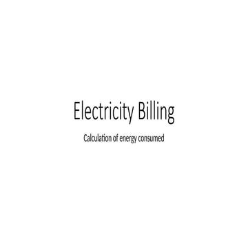 Electricity billing distribution system1 | PPTX
